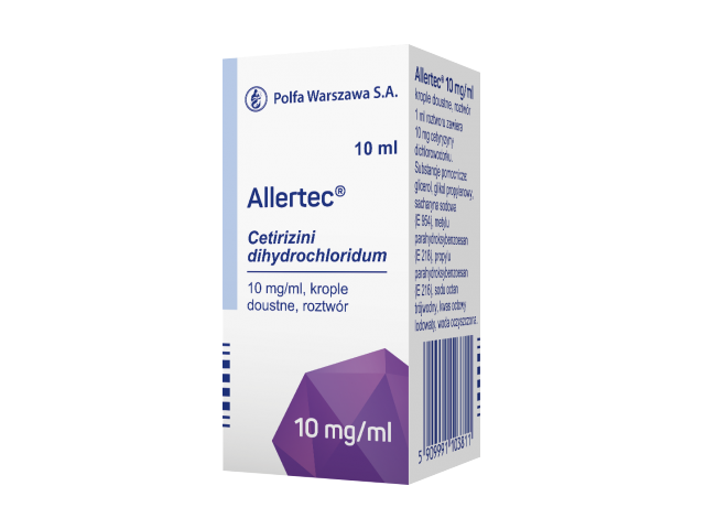 Allertec krople doustne 10 mg/ml 10 ml - Polpharma
