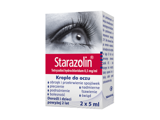 Starazolin krople do oczu 0,5 mg/ml 5 ml x 2 - Polpharma