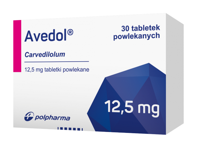 Avedol 12,5 mg x 30 tabl. powl. - Polpharma