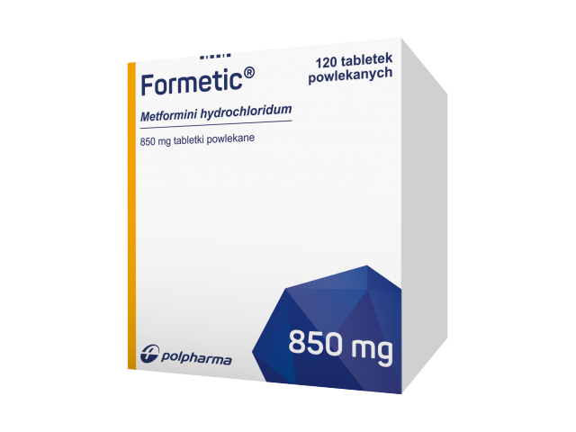 Formetic 850 mg x 120 tabl. powl. - Polpharma