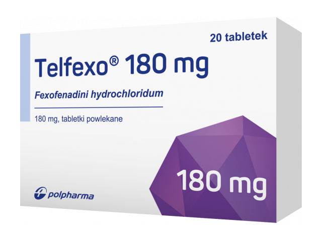 Telfexo 180 mg x 20 tabl. powl. - Polpharma