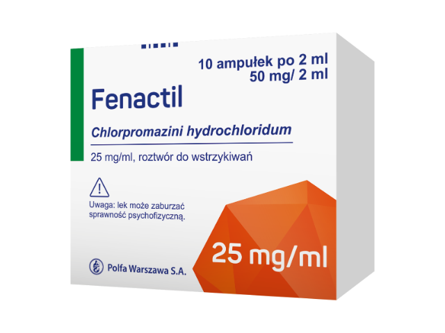 Fenactil rozt. do wstrz. 25 mg/ml 10 amp x 2 ml - Polpharma