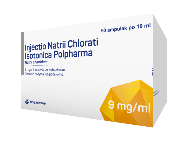 Inj. Natrii Chlorati Isot. Polpharma rozt do wstrz 0,9%10ml x50 /szkl ...
